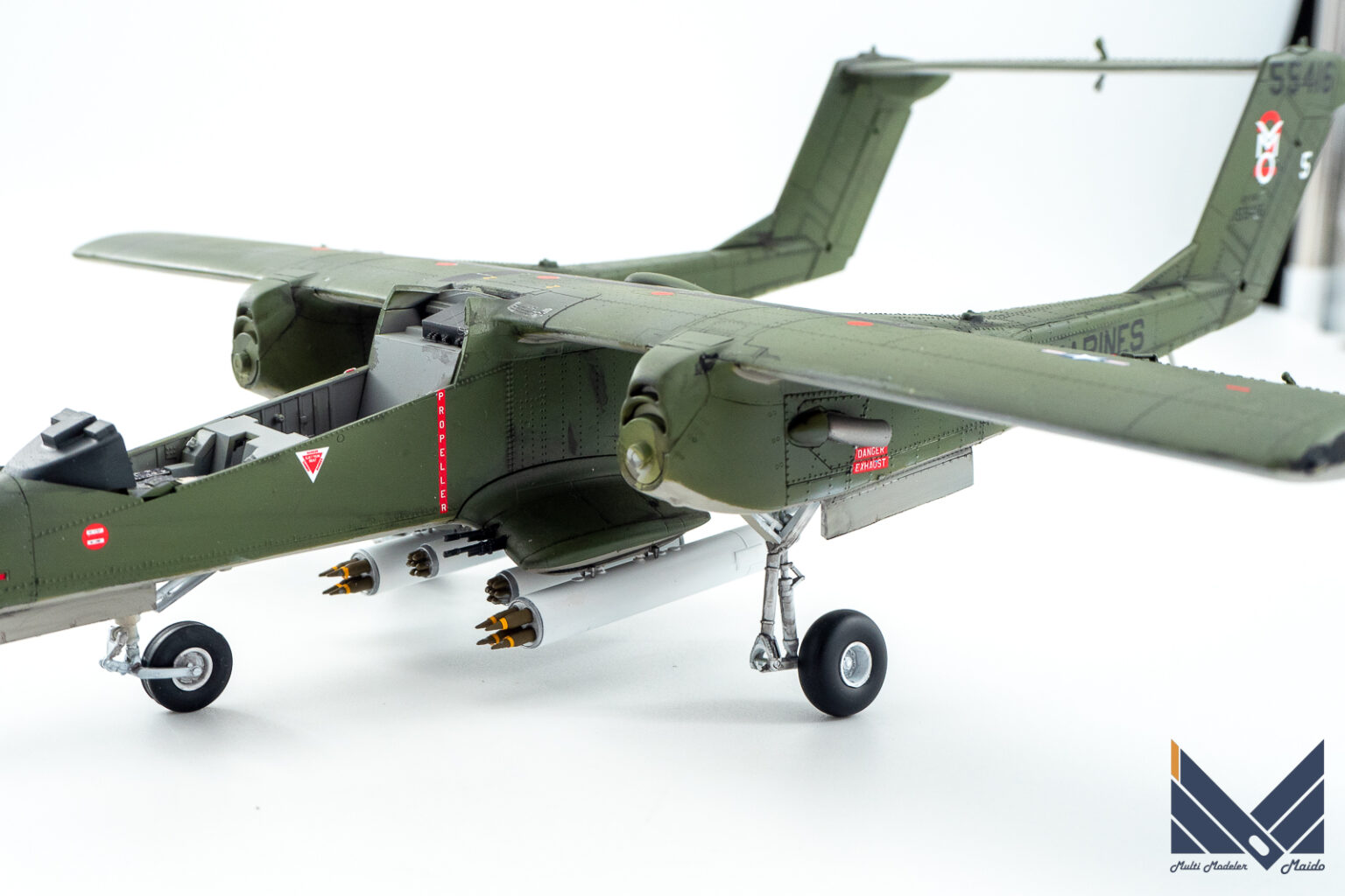 ICM 1/48 OV-10Aブロンコ 製作7 脚部関係完成 - 模型工房M